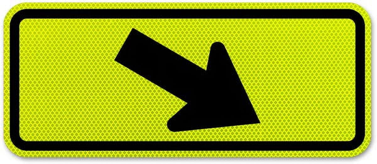 Vinyl Stickers - Diagonal Arrow Right Sign - Safety and Warning ...