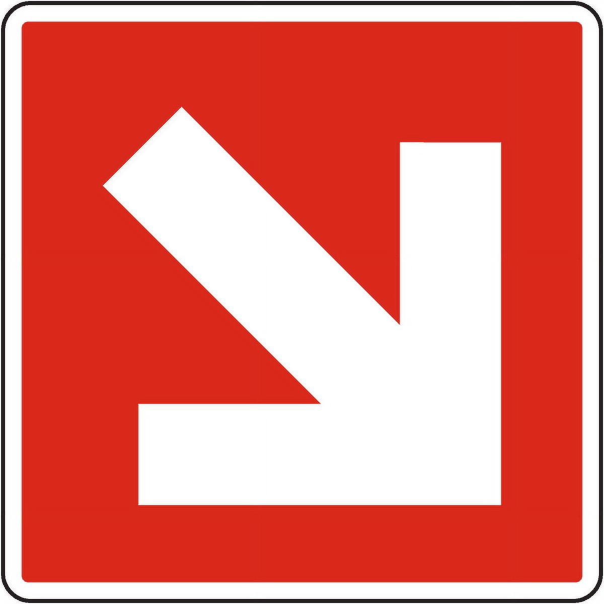 Vinyl Stickers - Diagonal Directional Arrow Sign - Safety and Warning ...