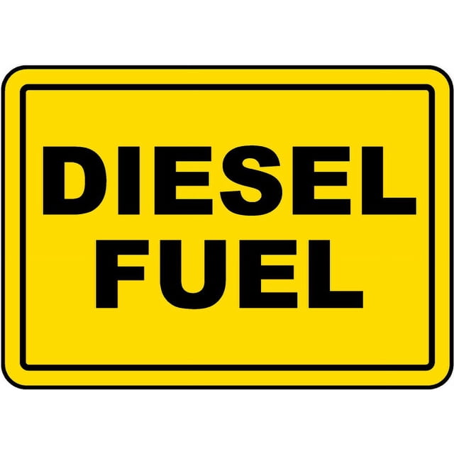 Vinyl Stickers - Diesel Fuel Sign - Safety and Warning Warehouse Signs ...