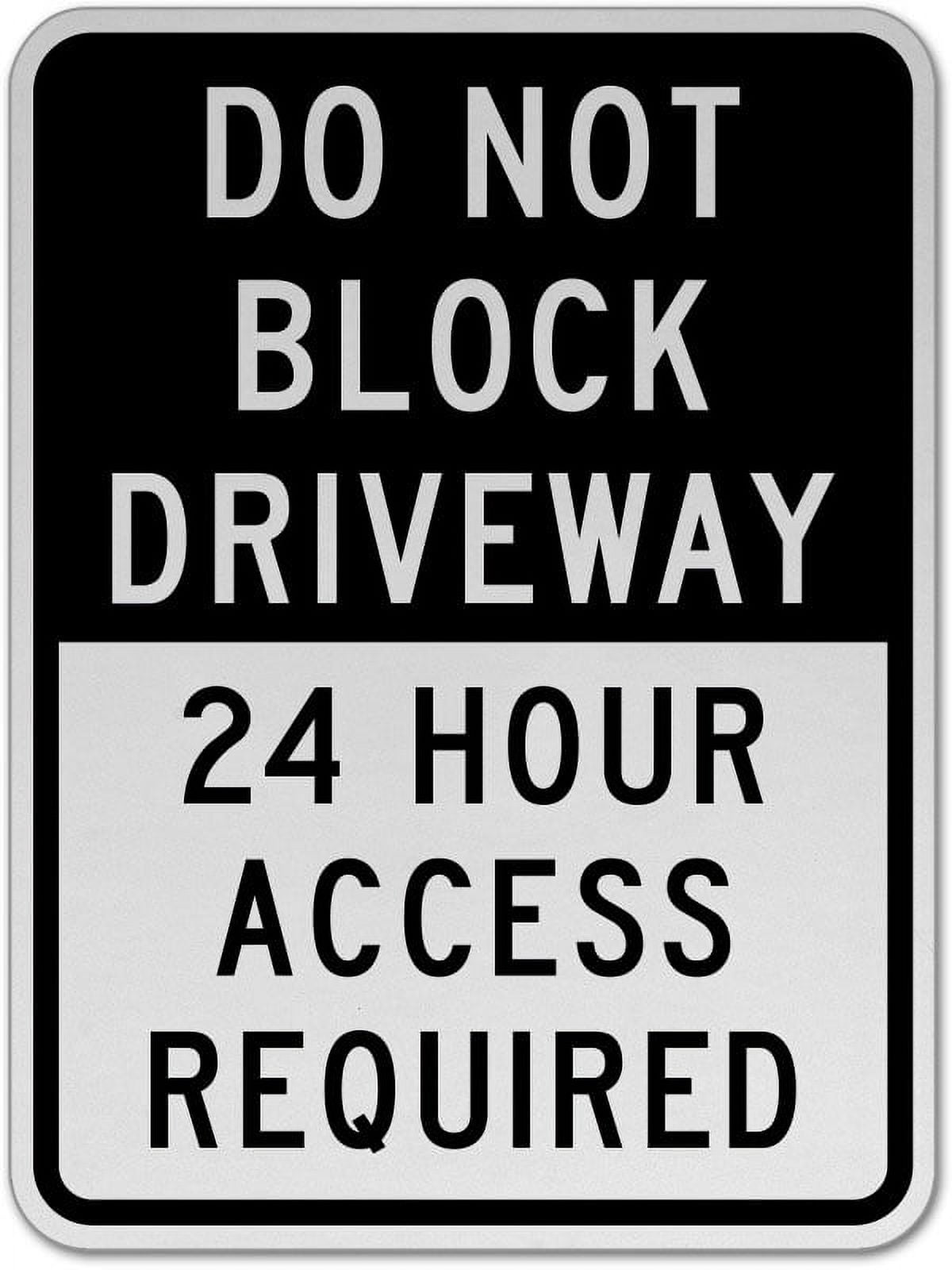 Vinyl Stickers - Do Not Block Driveway Sign 1 - Safety and Warning ...