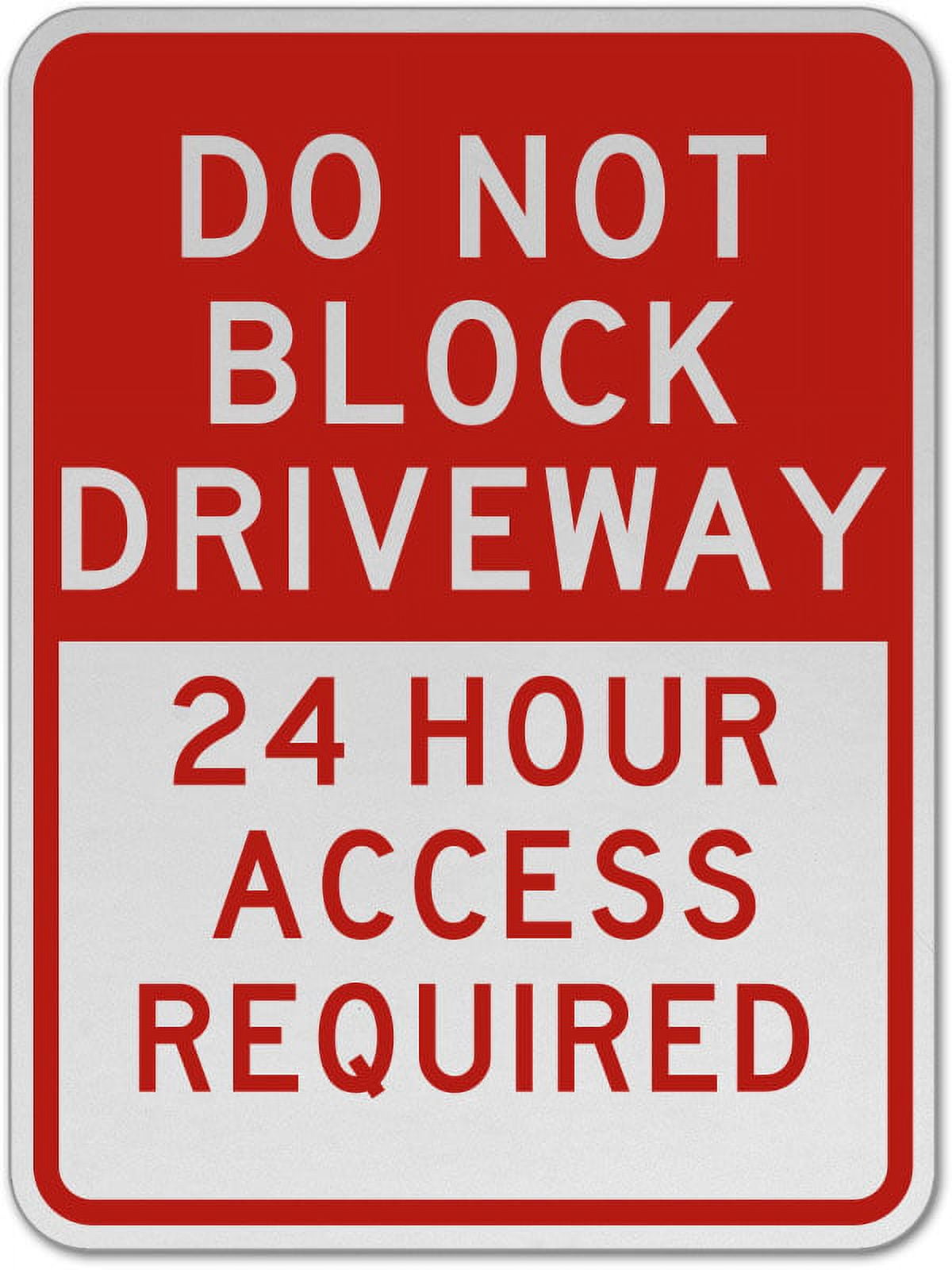 Vinyl Stickers - Do Not Block Driveway Sign 2 - Safety and Warning ...