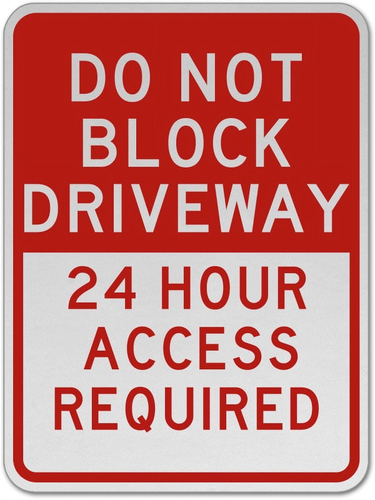Vinyl Stickers - Do Not Block Driveway Sign A5 - Safety and Warning ...