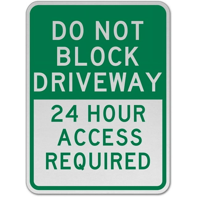 Vinyl Stickers - Do Not Block Driveway Sign A4 - Safety and Warning ...