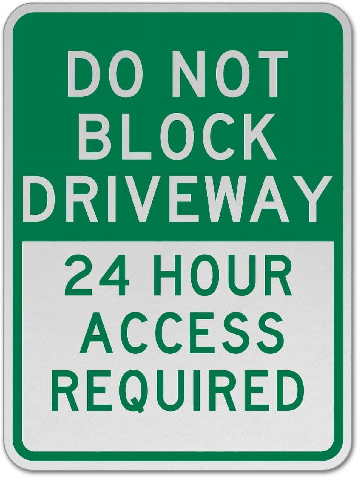 Vinyl Stickers - Do Not Block Driveway Sign A4 - Safety and Warning ...