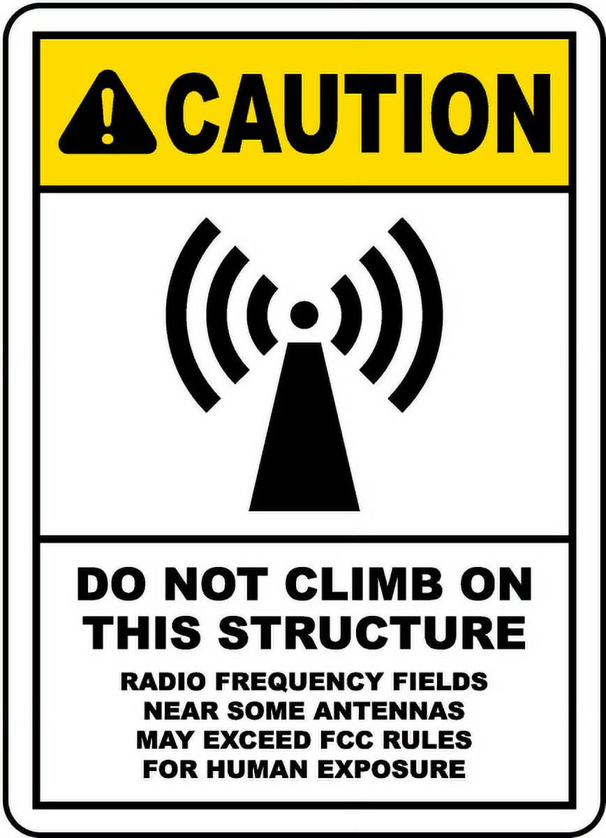 Vinyl Stickers - Do Not Climb on This Structure Sign - Safety and ...