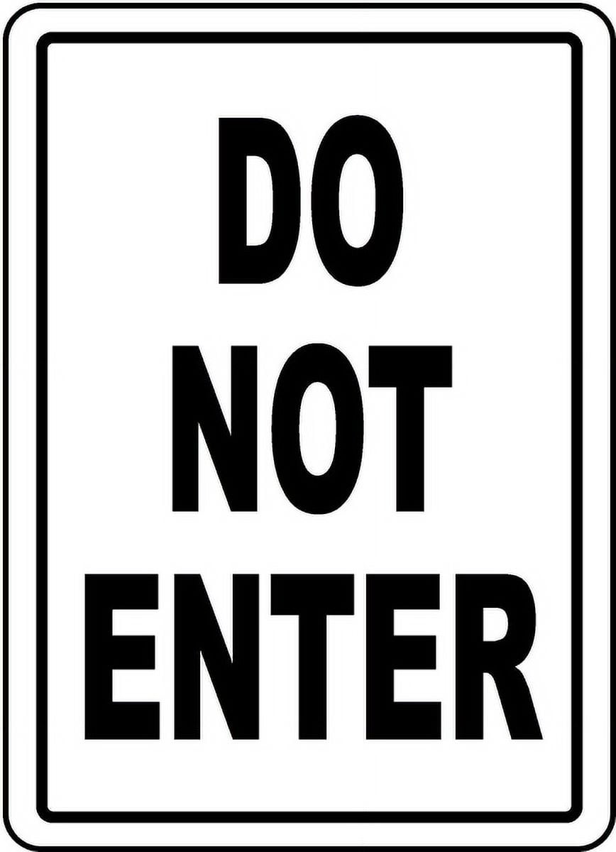 Vinyl Stickers - Do Not Enter Sign 2 - Safety and Warning Warehouse ...