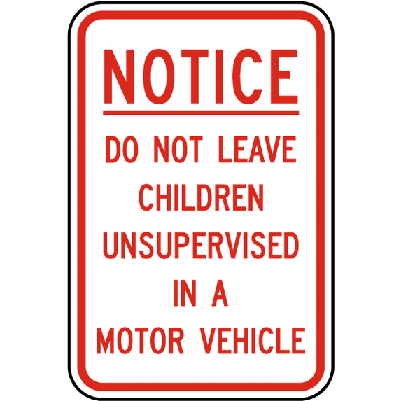 Vinyl Stickers - Do Not Leave Children Sign - Safety and Warning ...