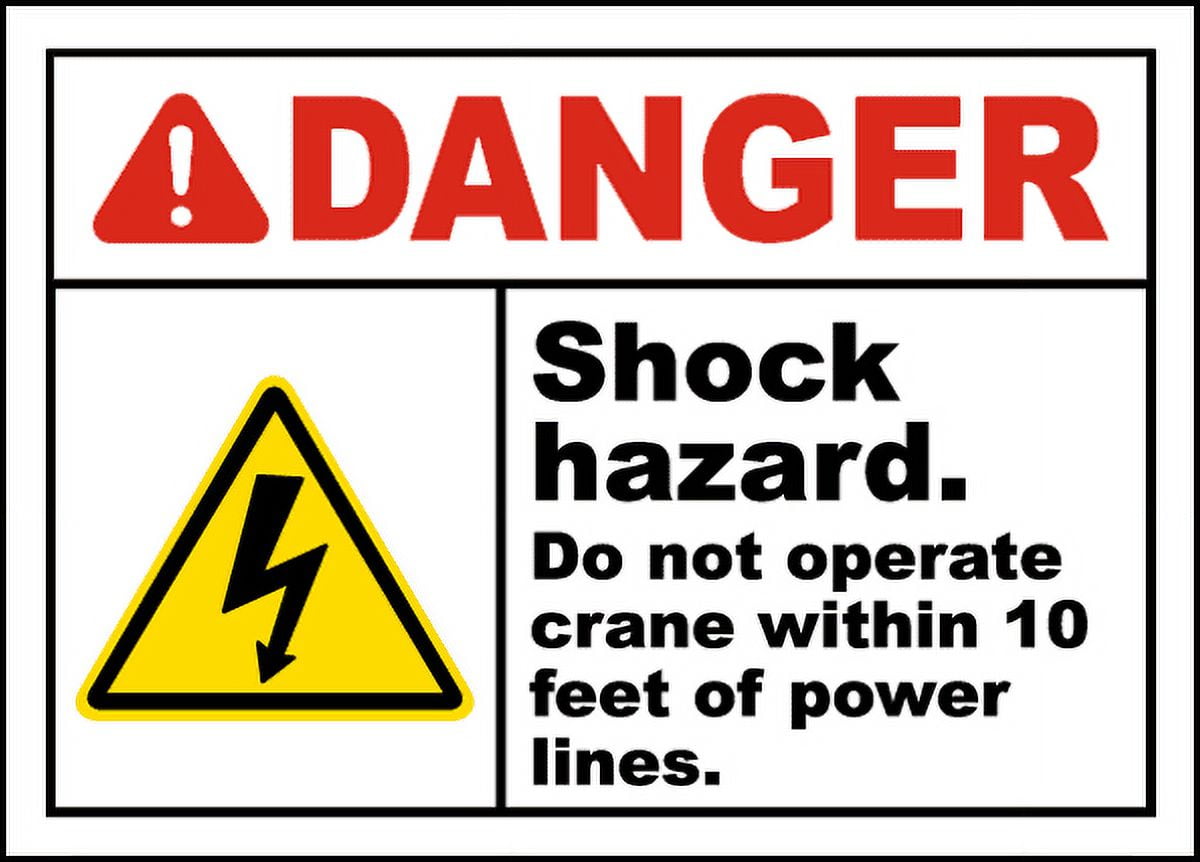 Vinyl Stickers - Do Not Operate Within 10 Feet Sign - Safety and ...