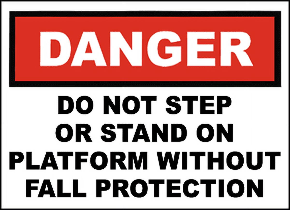 Vinyl Stickers - Do Not Step or Stand on Platform Sign - Safety and ...