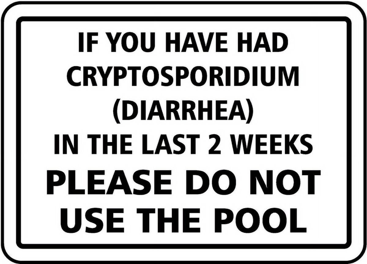 Vinyl Stickers - Do Not Use The Pool Diarrhea Sign - Safety and Warning ...