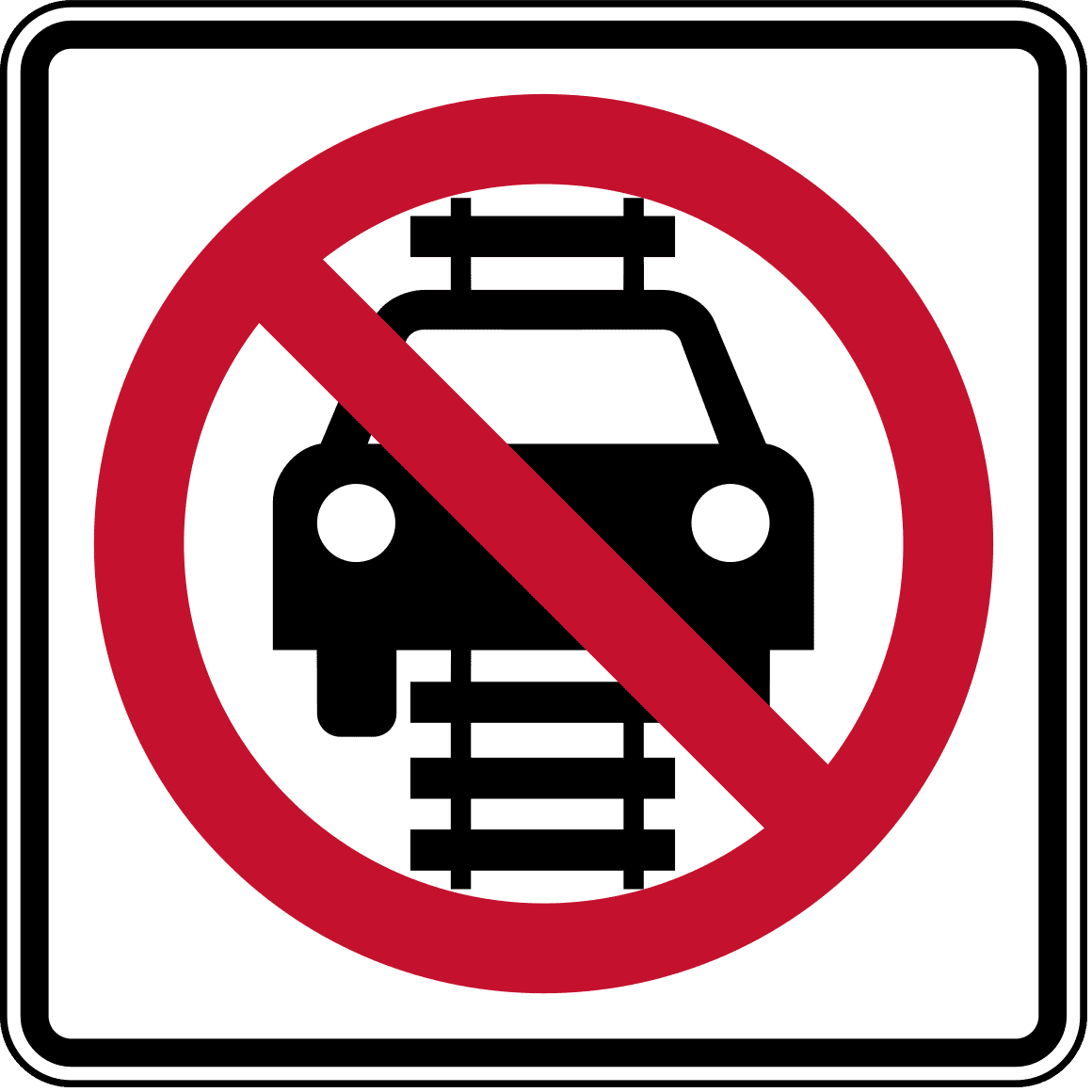 Vinyl Stickers - Do not Drive on Tracks - Safety and Warning Warehouse ...