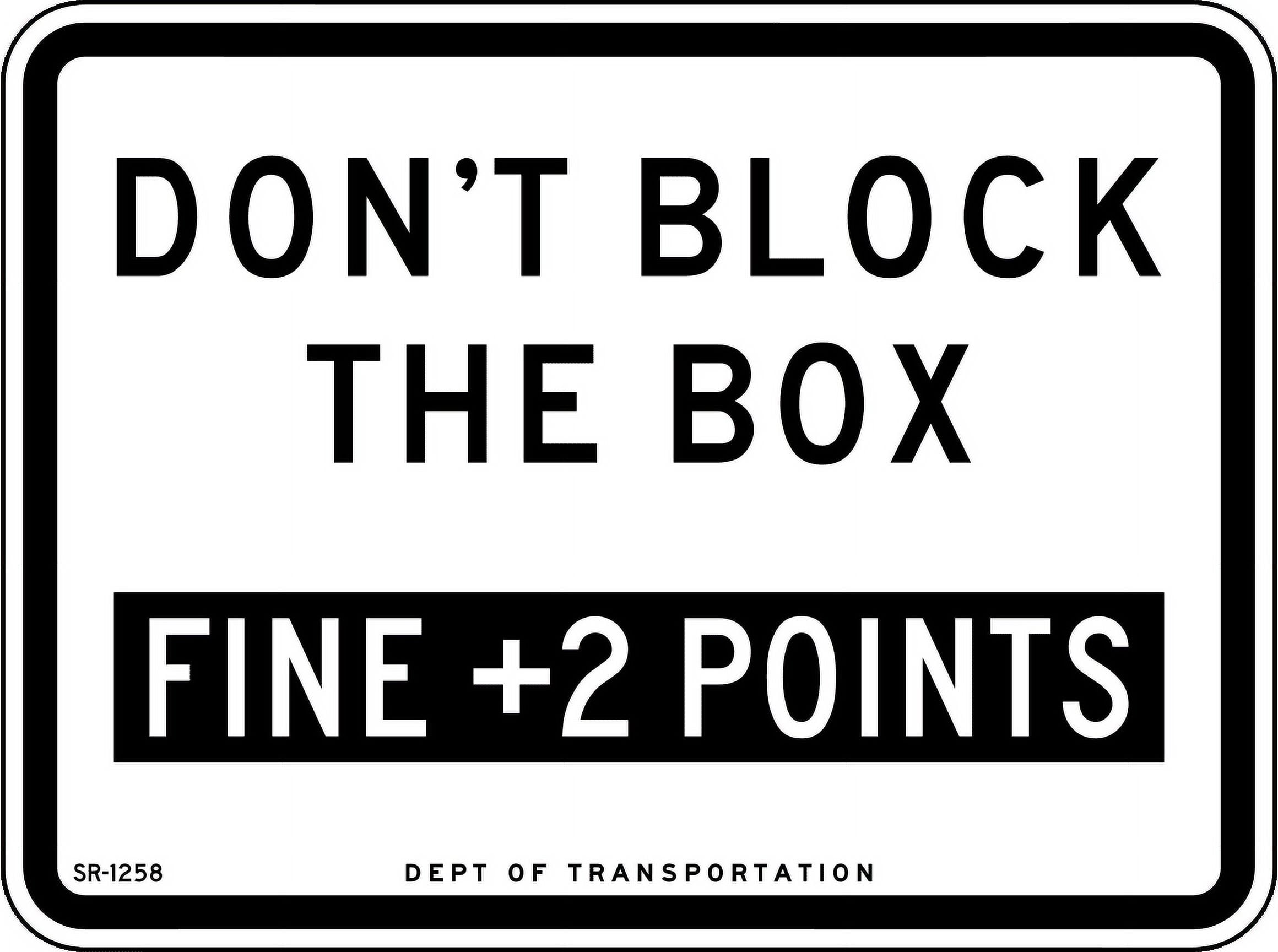 Vinyl Stickers - Don't Block The Box, New York City - Safety and ...