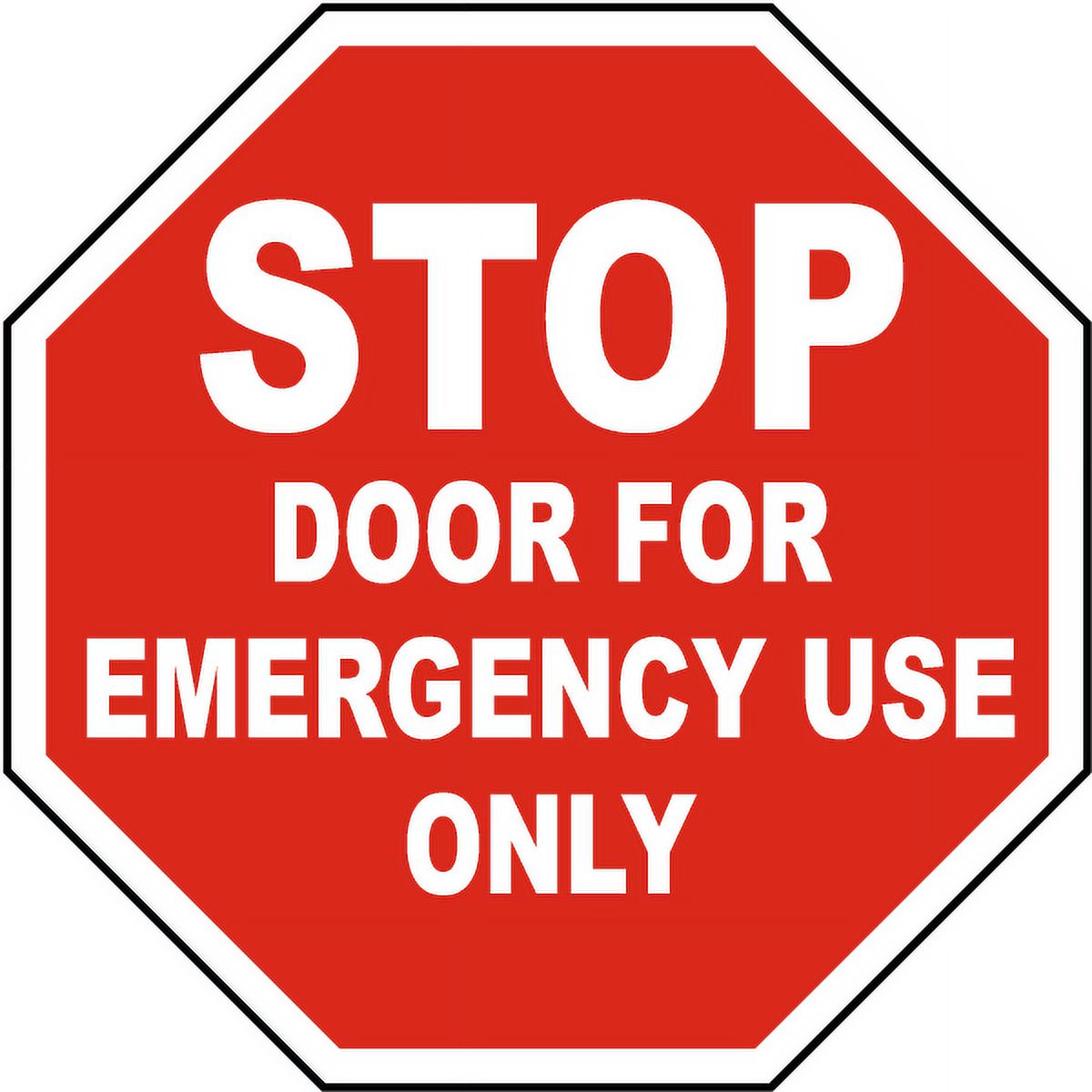 Vinyl Stickers - Door for Emergency Use Only Sign 1 - Safety and ...