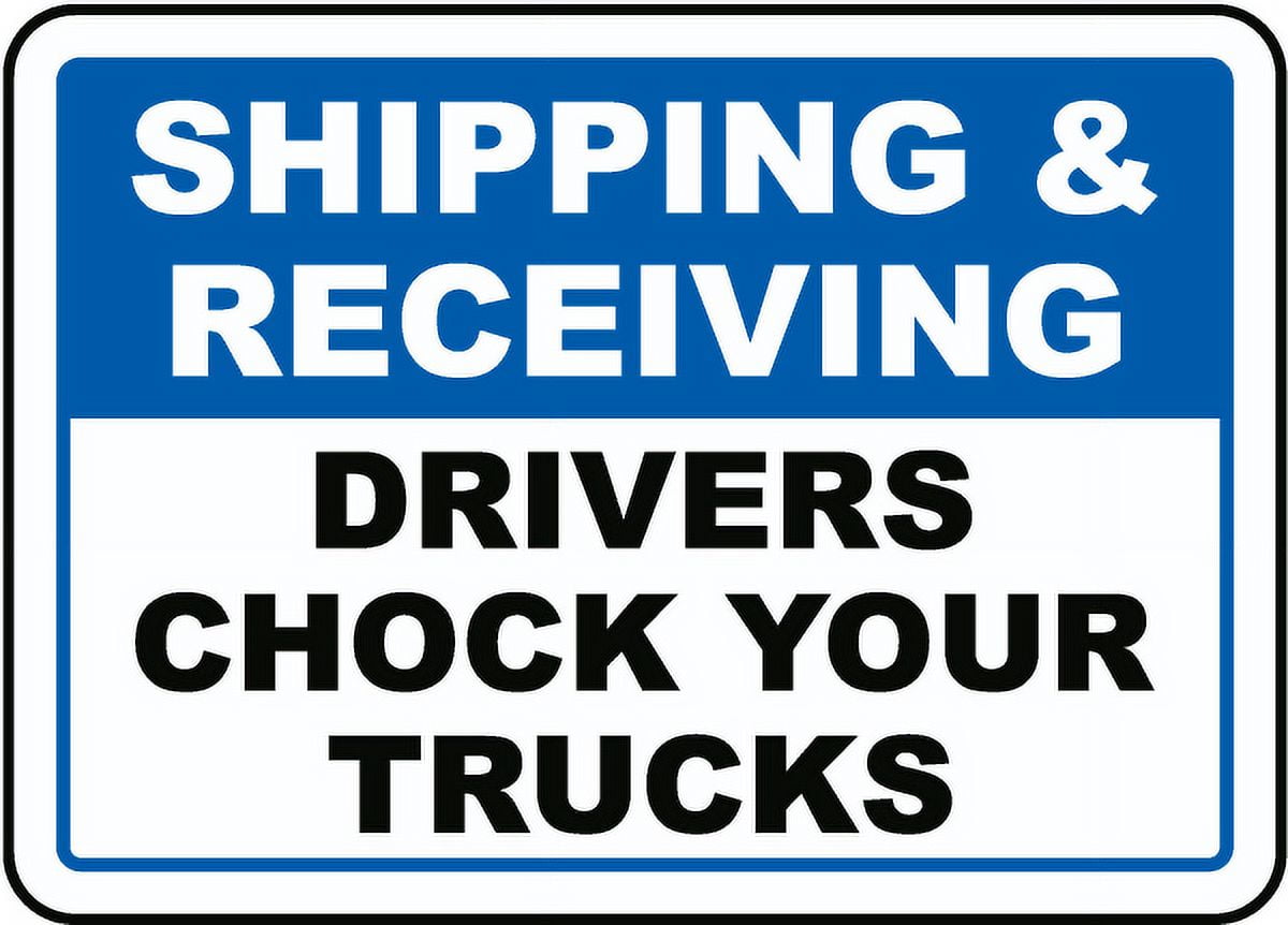 Vinyl Stickers - Drivers Chock Your Trucks Sign - Safety and Warning ...