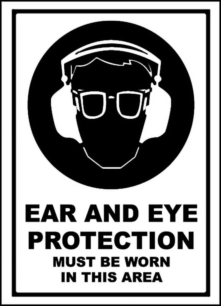 Customer reviews for Vinyl Stickers - Ear and Eye Protection Sign ...