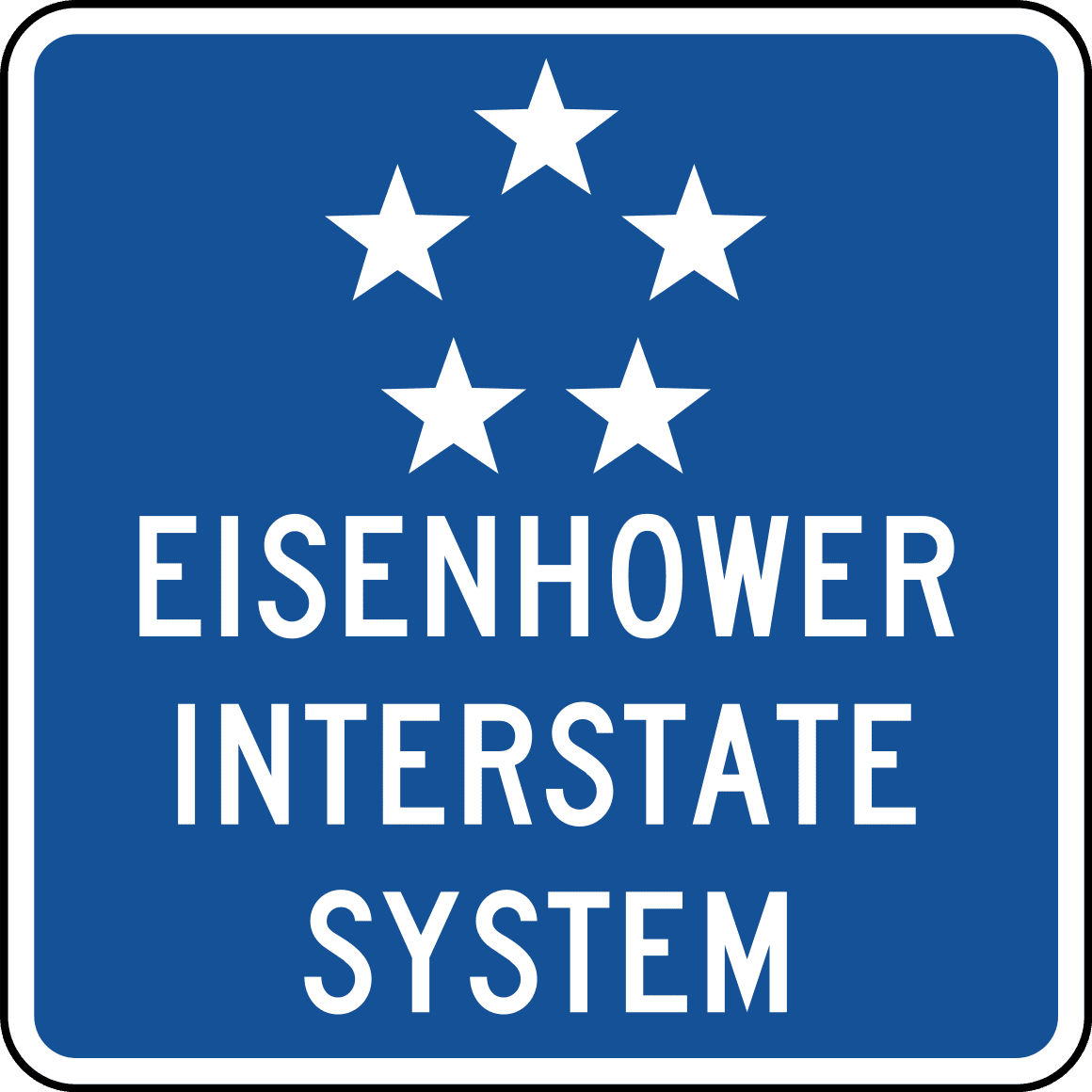 Vinyl Stickers - Eisenhower Interstate System Sign - Safety and Warning ...