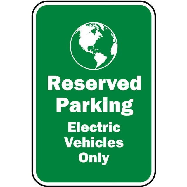 Vinyl Stickers - Electric Vehicles Only Sign - Safety and Warning ...