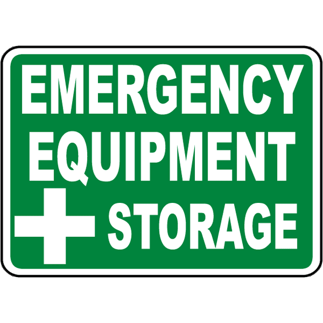 Vinyl Stickers - Emergency Equipment Sign - Safety and Warning ...