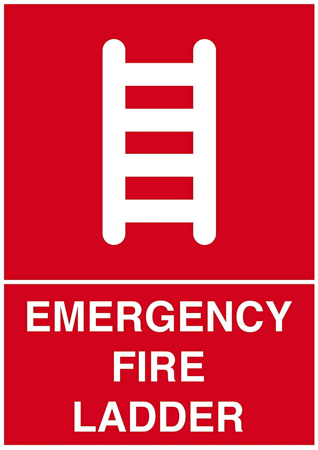 Vinyl Stickers - Emergency Fire Ladder Sign - Safety and Warning ...