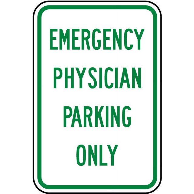 Vinyl Stickers - Emergency Physician Only Sign - Safety and Warning ...