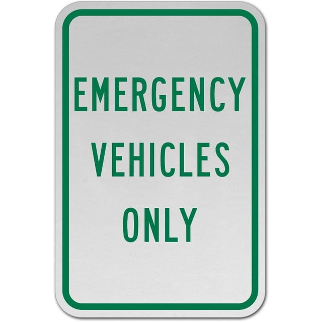 Vinyl Stickers - Emergency Vehicles Only Sign - Safety and Warning ...