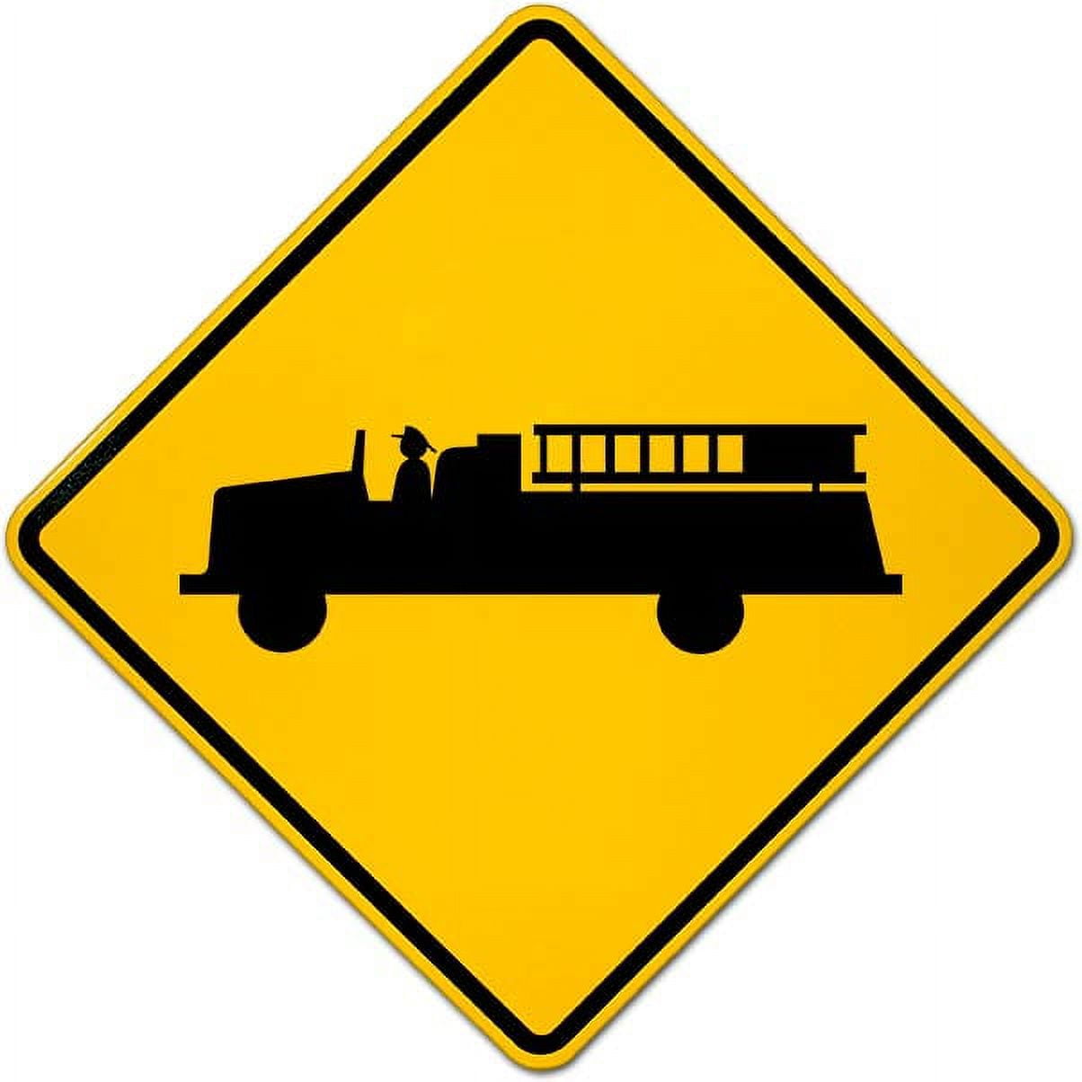 Vinyl Stickers - Emergency Vehicles Warning Sign - Safety and Warning ...