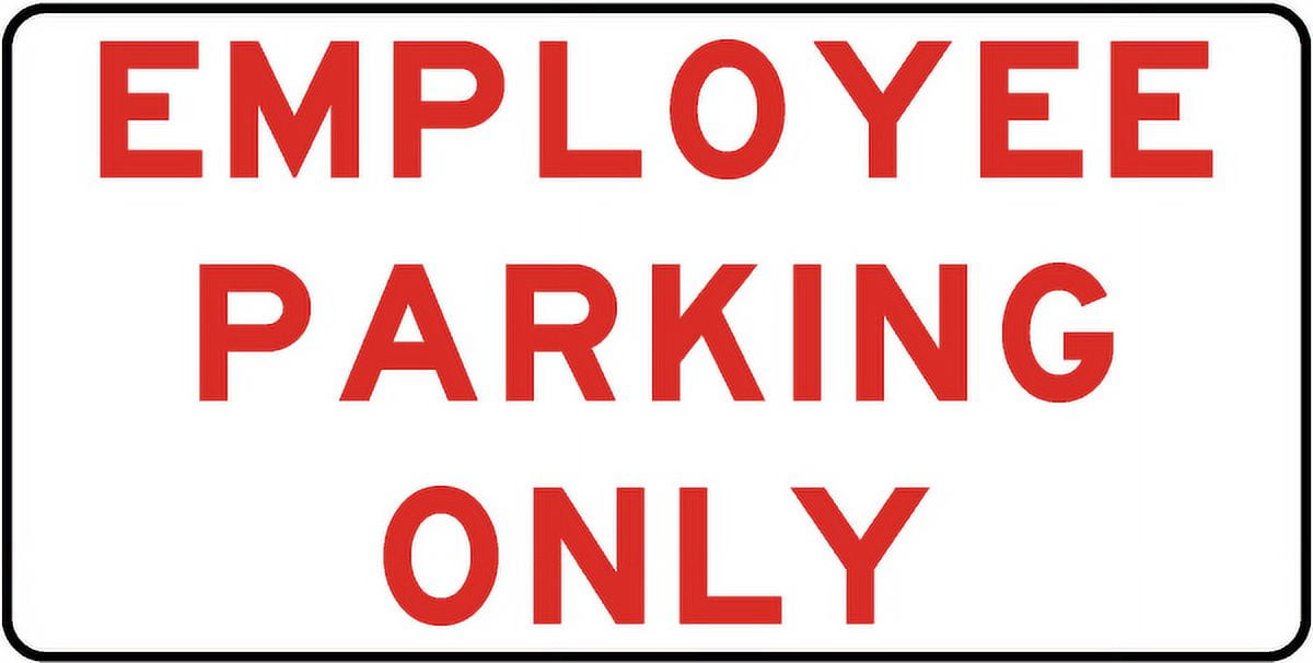 Vinyl Stickers - Employee Parking Only Sign 3 - Safety and Warning ...