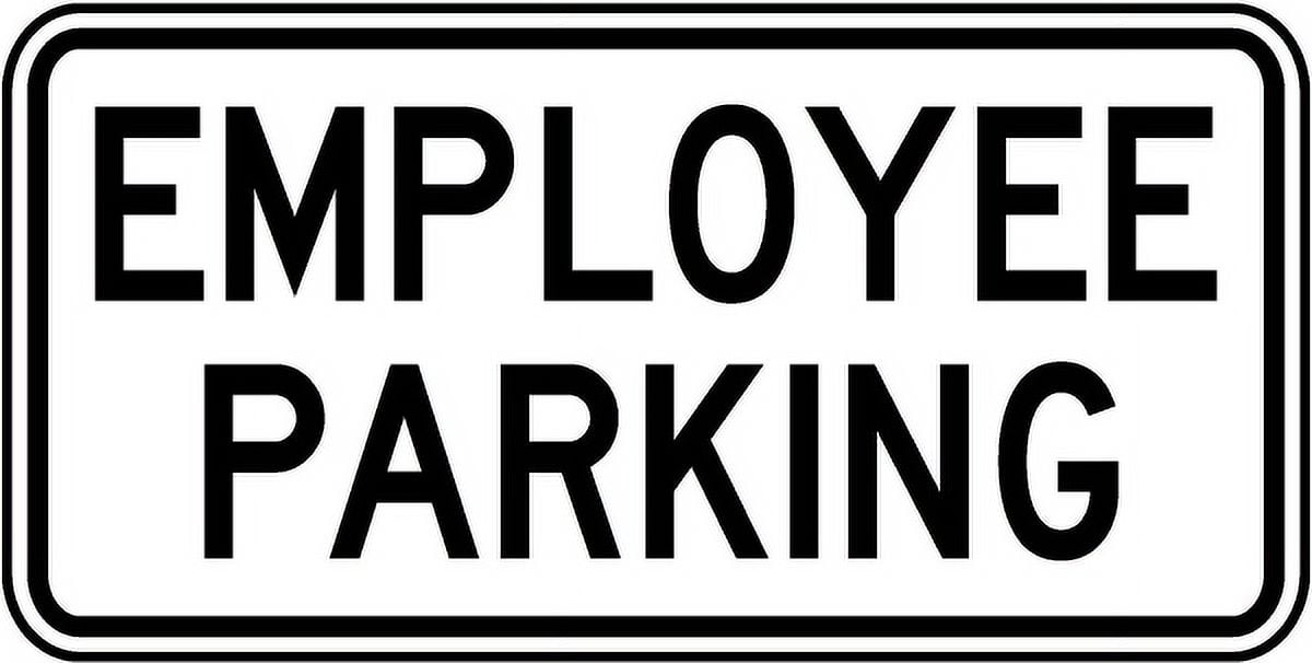 Vinyl Stickers - Employee Parking Sign G2 - Safety and Warning ...