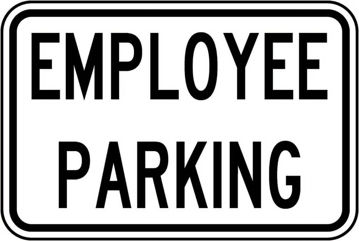 Vinyl Stickers - Employee Parking Sign G3 - Safety and Warning ...