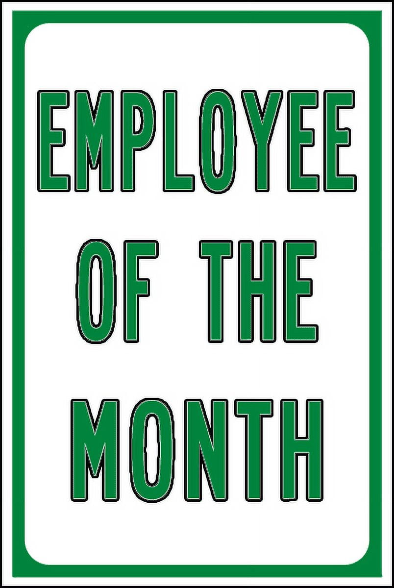 Vinyl Stickers - Employee of The Month Sign - Safety and Warning ...
