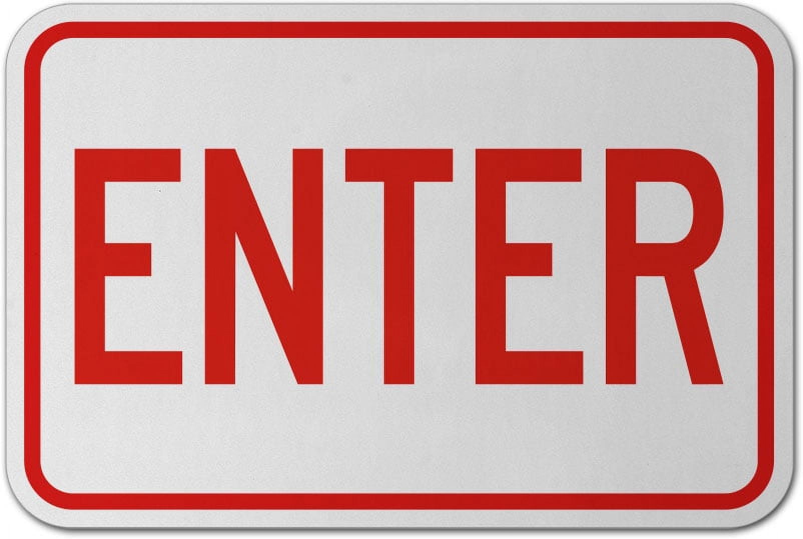 Vinyl Stickers - Enter Sign H1 - Safety and Warning Warehouse Signs ...