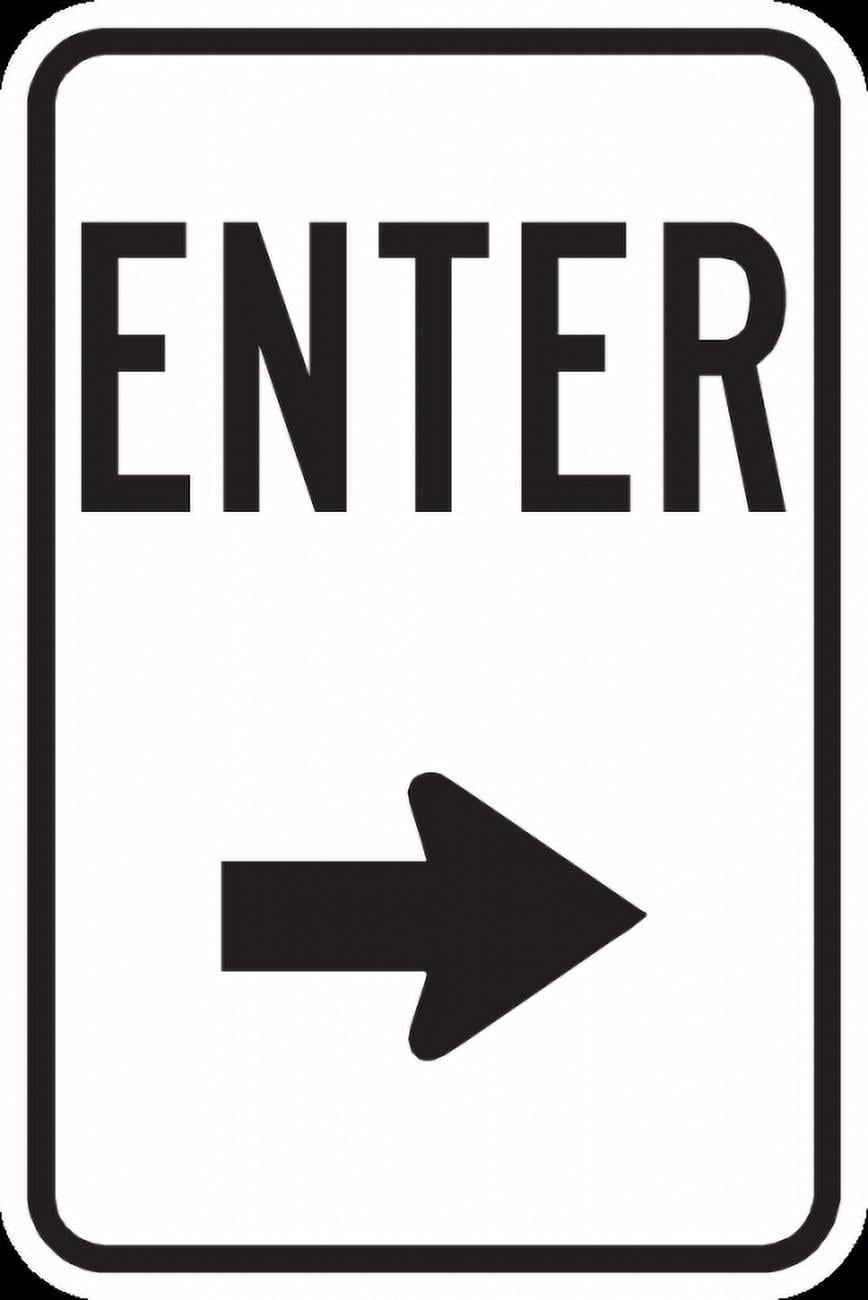 Vinyl Stickers - Enter Sign H2 - Safety and Warning Warehouse Signs ...