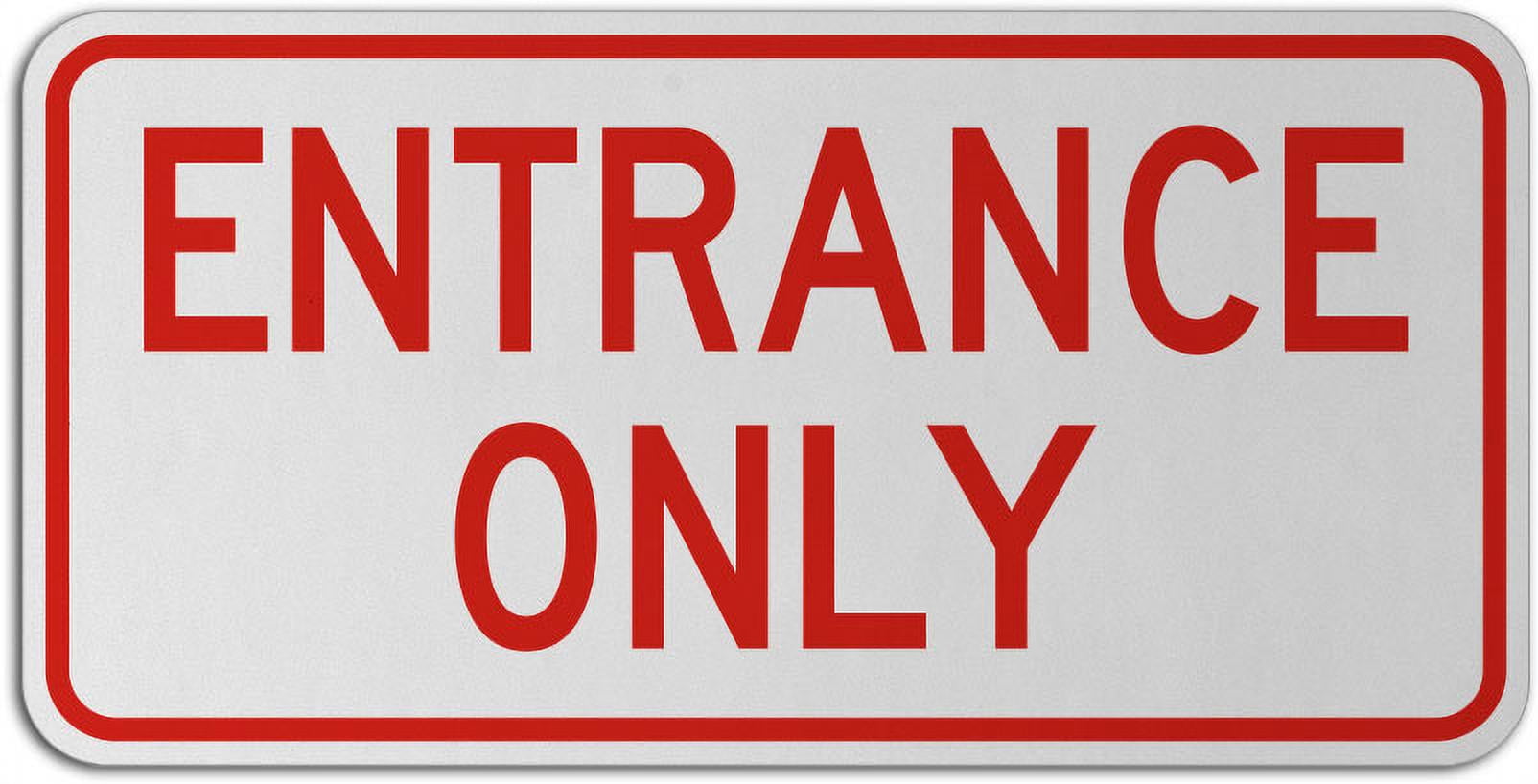 Vinyl Stickers - Entrance Only Sign H3 - Safety and Warning Warehouse ...