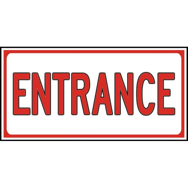 Vinyl Stickers - Entrance Sign - Safety and Warning Warehouse Signs ...