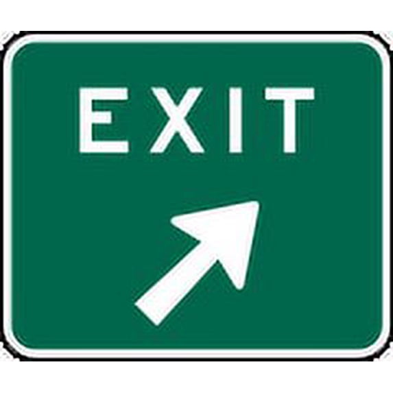 Vinyl Stickers - Exit Sign, Right - Safety and Warning Warehouse Signs ...