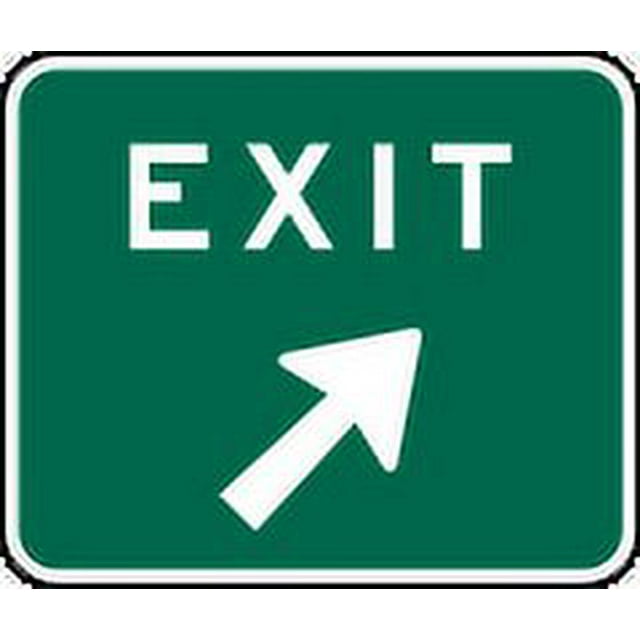 Vinyl Stickers - Exit Sign, Right - Safety and Warning Warehouse Signs ...