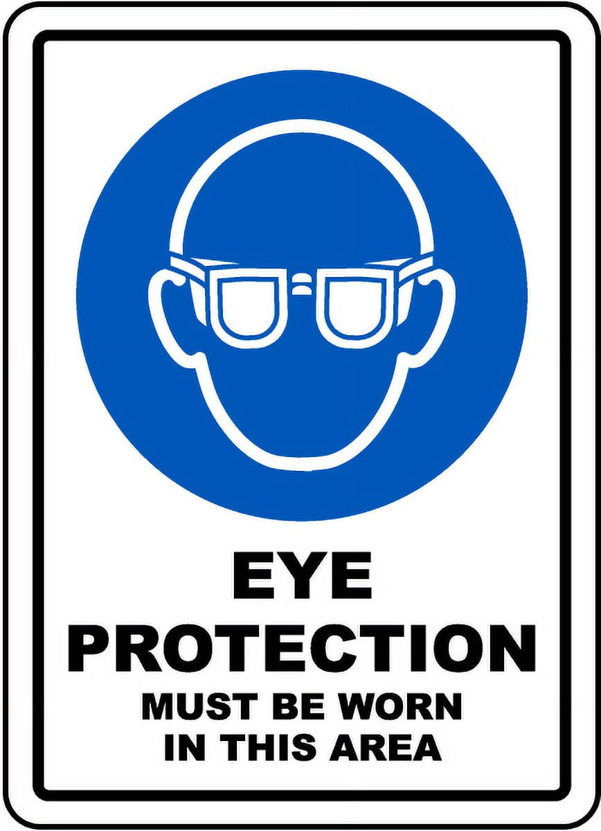 Vinyl Stickers - Eye Protection Must Be Worn Sign J7 - Safety and ...