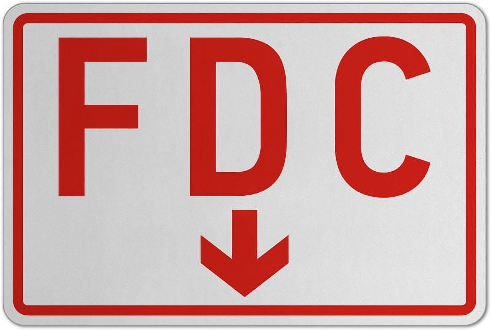 Vinyl Stickers - FDC (Down Arrow) Sign L2 - Safety and Warning ...