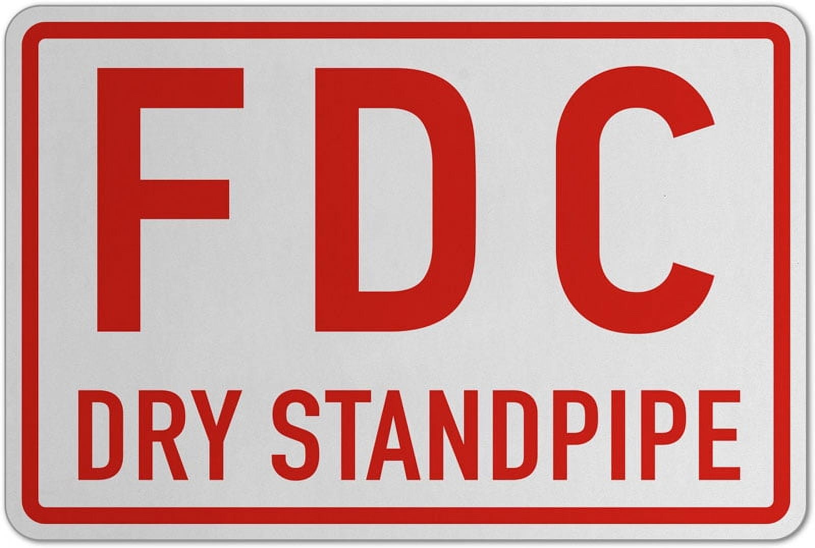 Vinyl Stickers - FDC Dry Standpipe Sign M1 - Safety and Warning ...