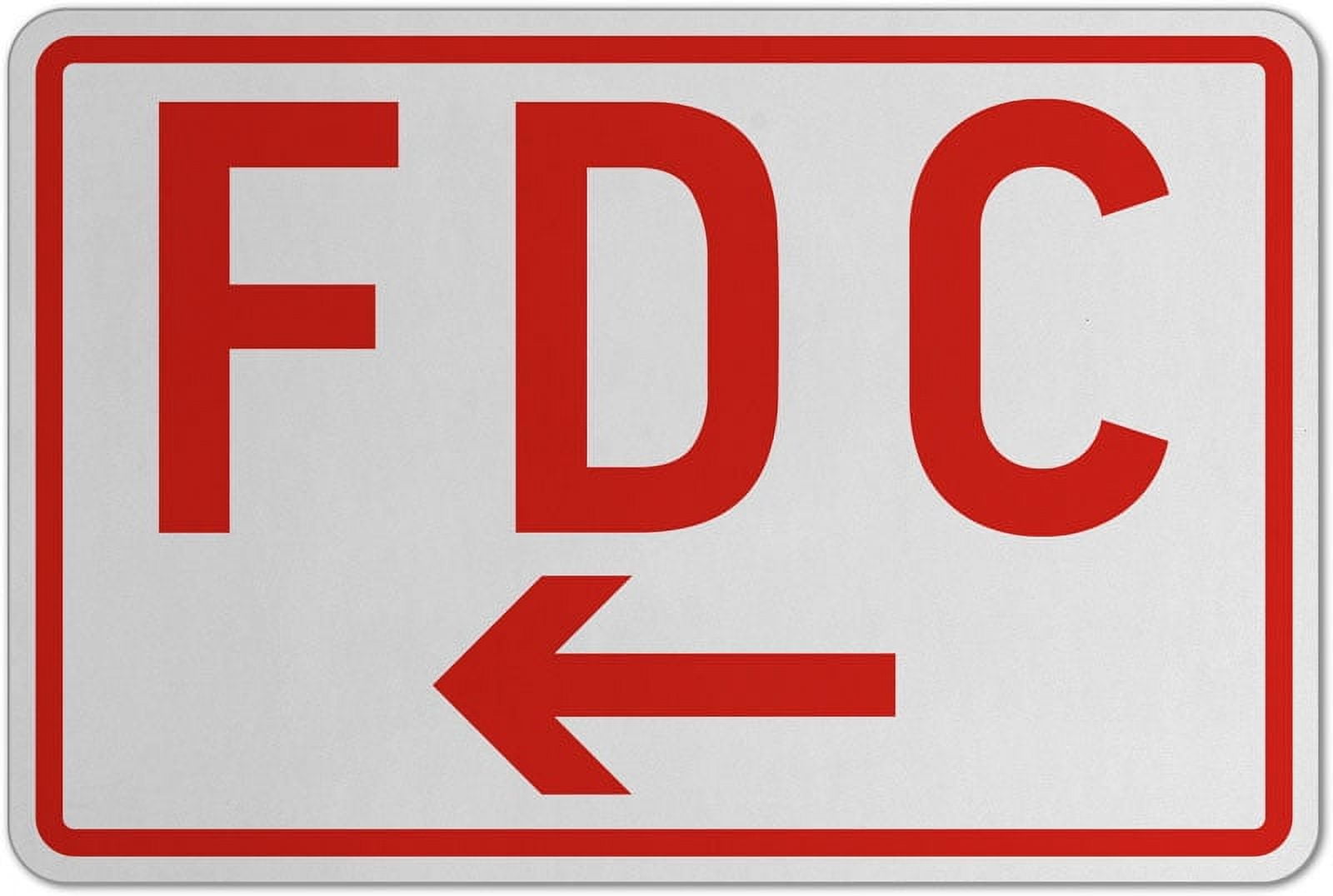 Vinyl Stickers - FDC (Left Arrow) Sign L4 - Safety and Warning ...