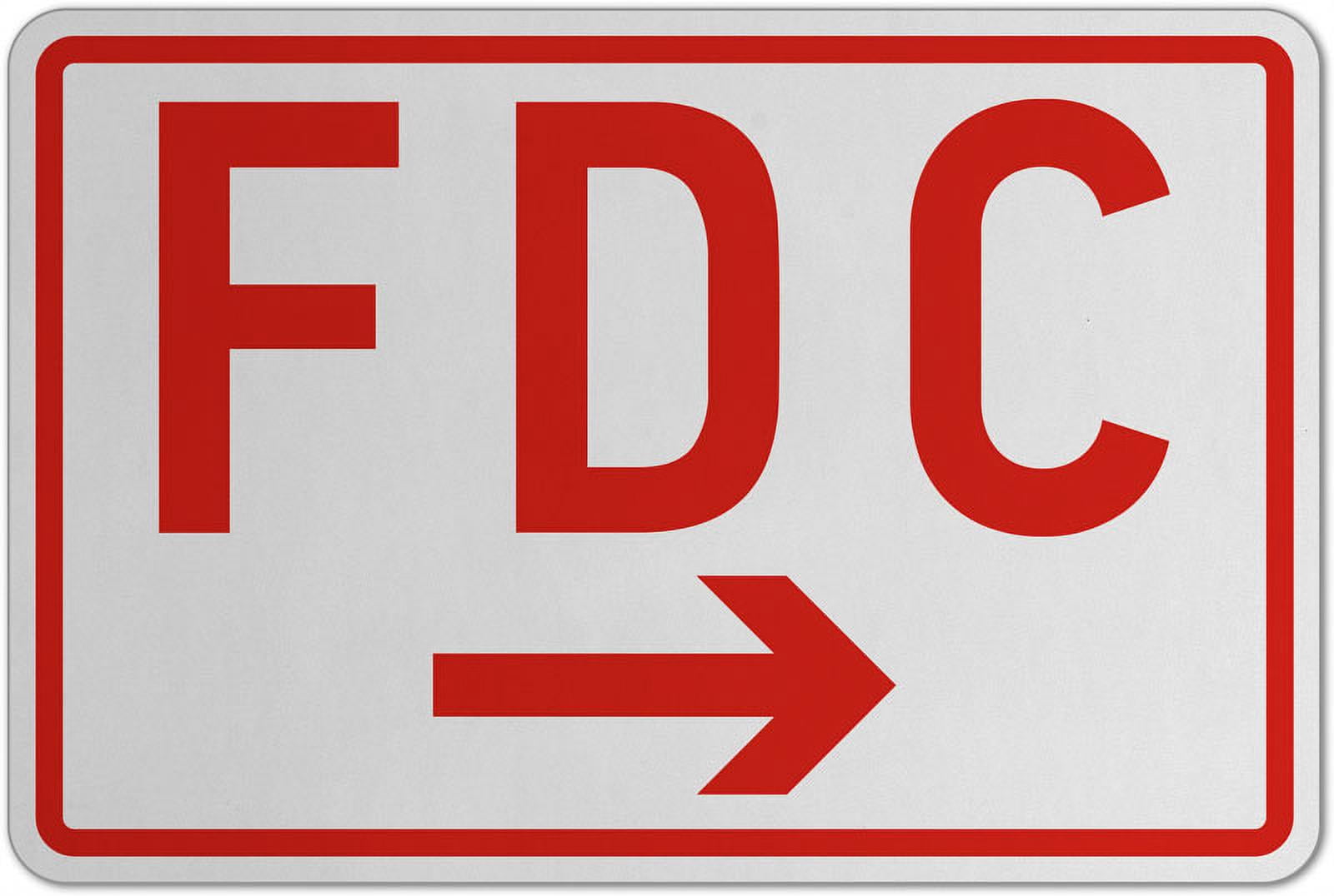 Vinyl Stickers - FDC (Right Arrow) Sign L6 - Safety and Warning ...