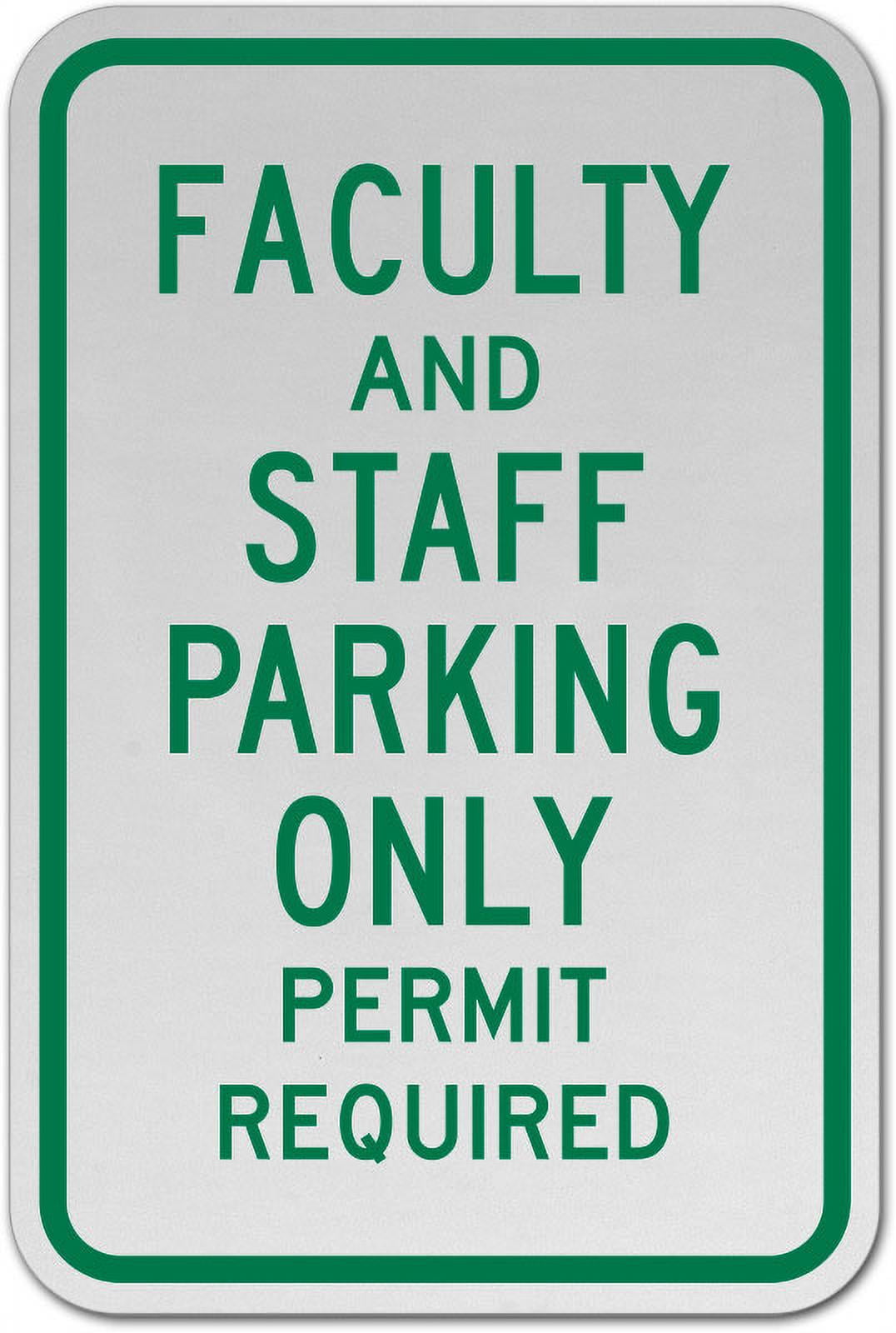 Vinyl Stickers - Faculty and Staff Parking Only Sign - Safety and ...