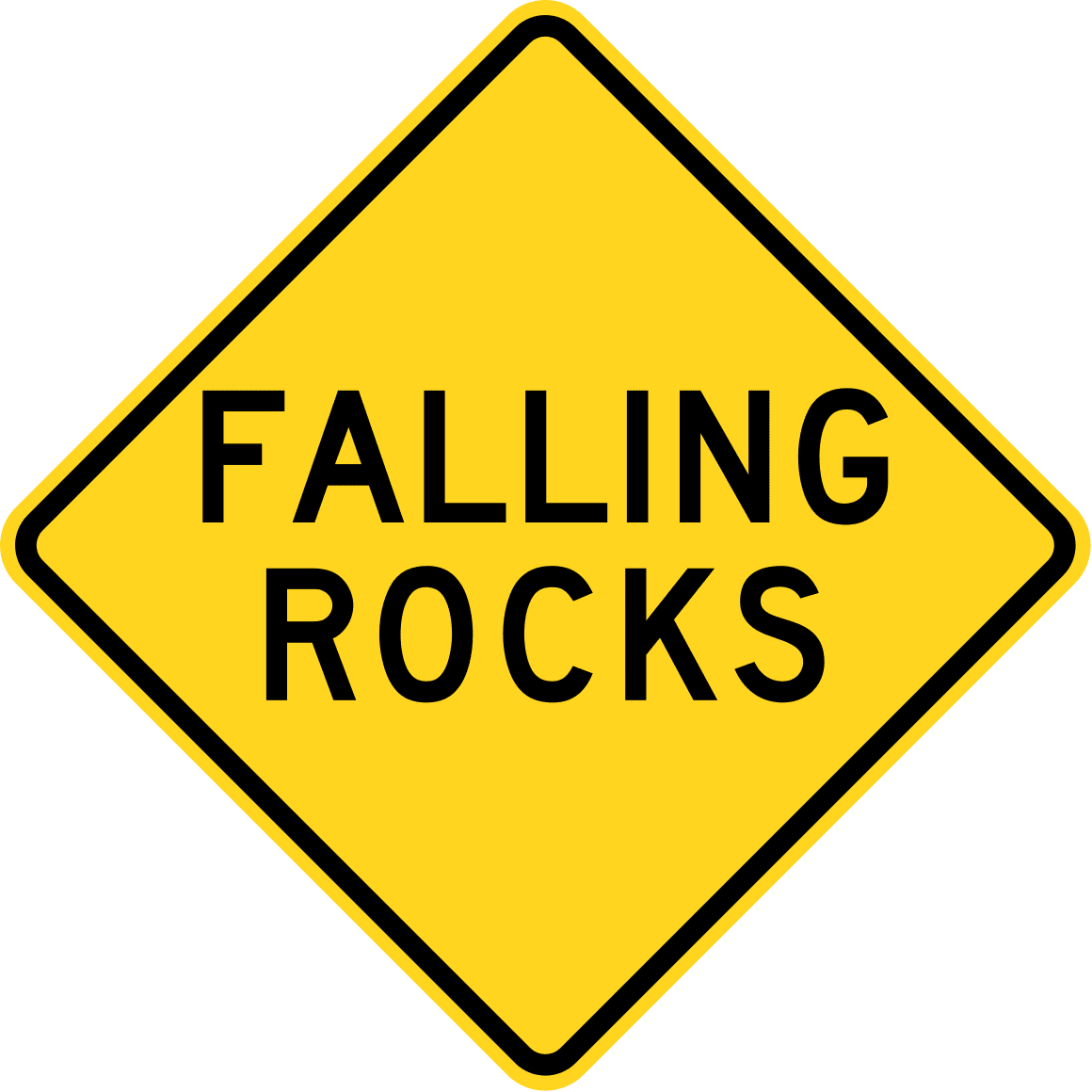 Vinyl Stickers - Falling Rocks, Pennsylvania and Hawaii - Safety and ...