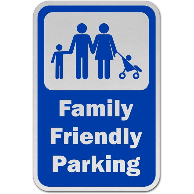 Vinyl Stickers - Family Friendly Parking Sign K9 - Safety and Warning ...