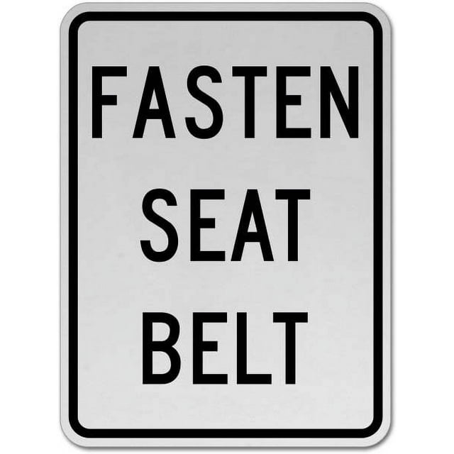 Vinyl Stickers - Fasten Seat Belt Sign - Safety and Warning Warehouse ...