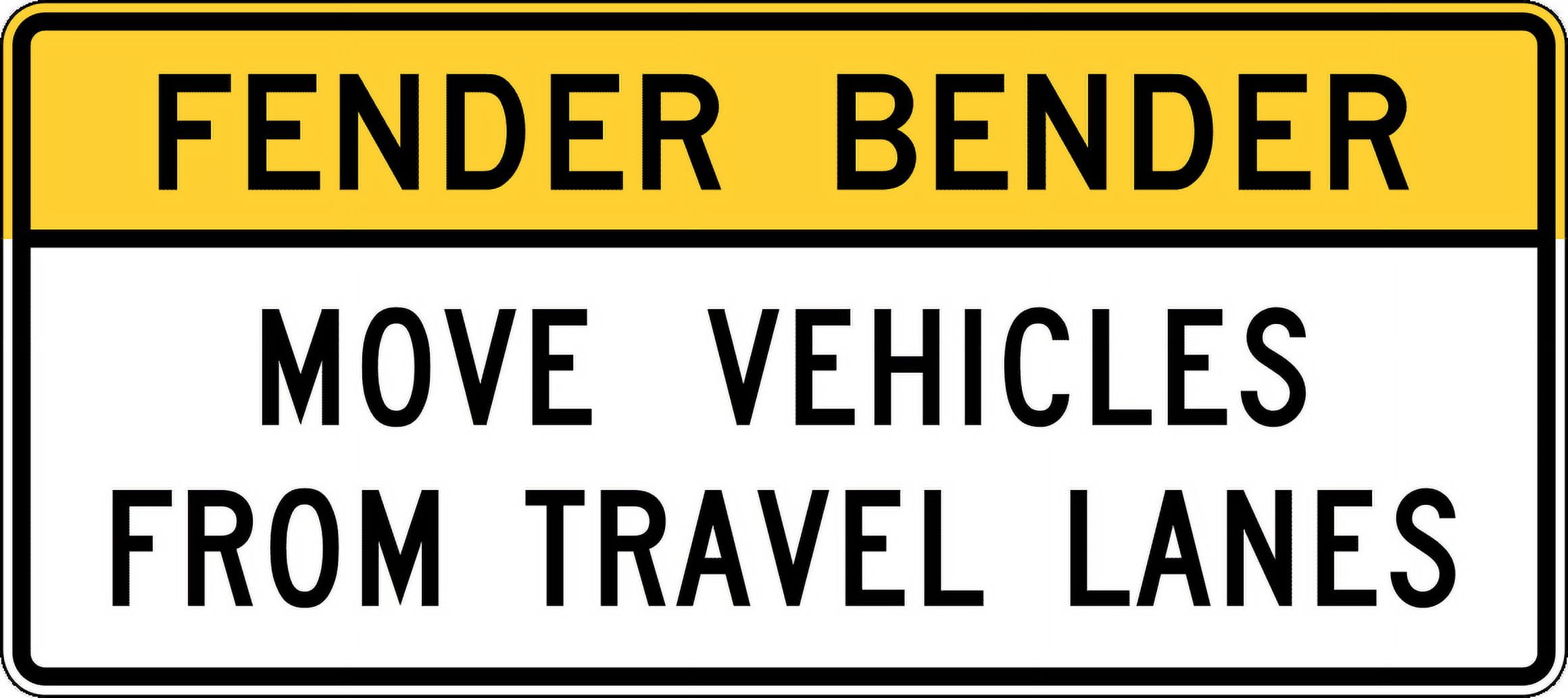 Vinyl Stickers - Fender Bender - Safety and Warning Warehouse Signs ...