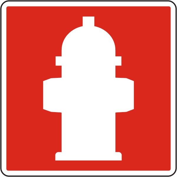 Vinyl Stickers - Fire Hydrant Sign - Safety and Warning Warehouse Signs ...