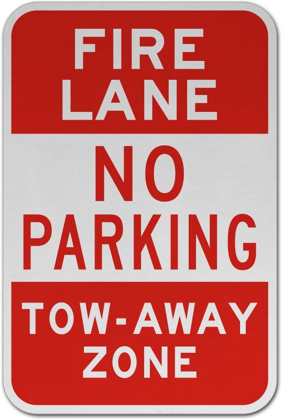 Vinyl Stickers - Fire Lane No Parking Tow Away Zone Sign O2 - Safety ...