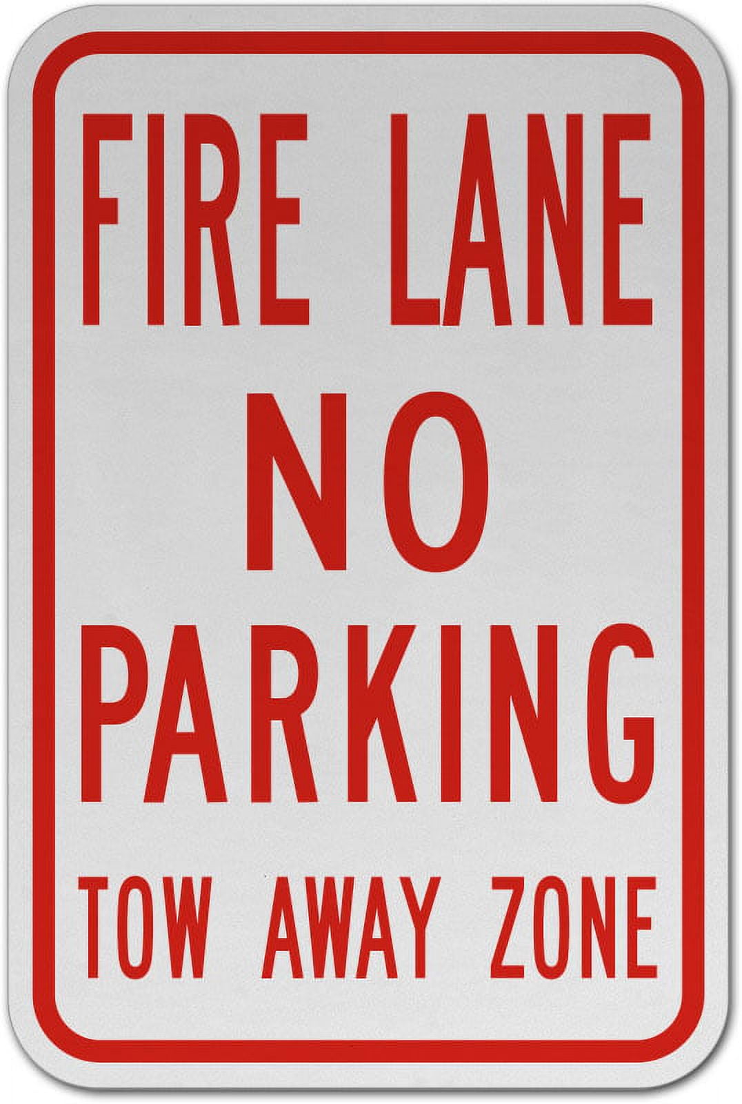 Vinyl Stickers - Fire Lane No Parking Tow Away Zone Sign O3 - Safety ...
