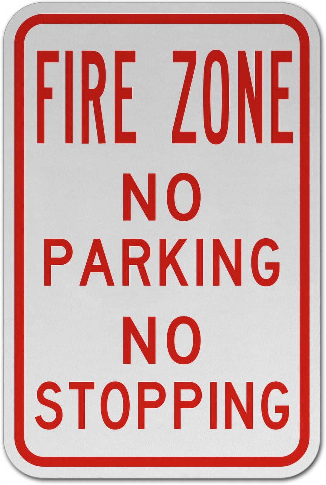 Vinyl Stickers - Fire Zone No Parking No Stopping Sign O7 - Safety and ...